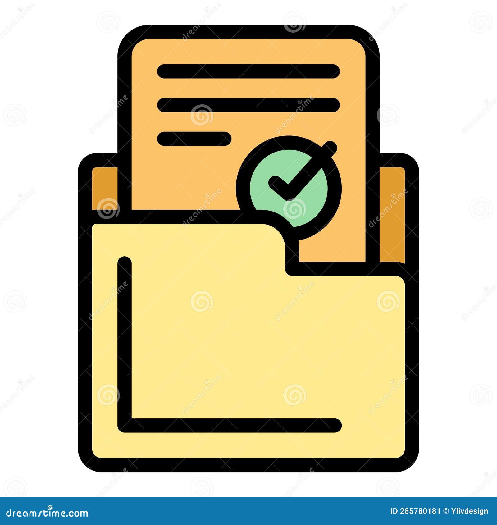 Study Folder Icon Vector Flat Stock Illustration - Illustration of book ...