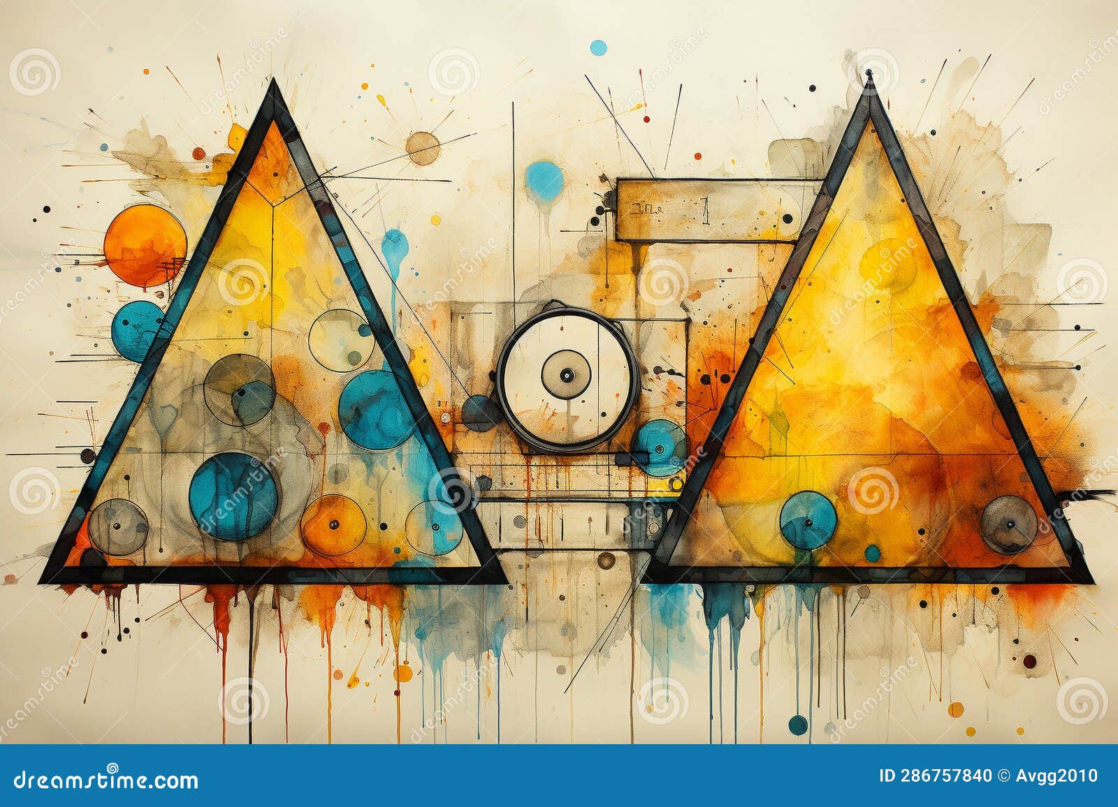 Geometric Shapes and Their Application in Design Stock Illustration ...