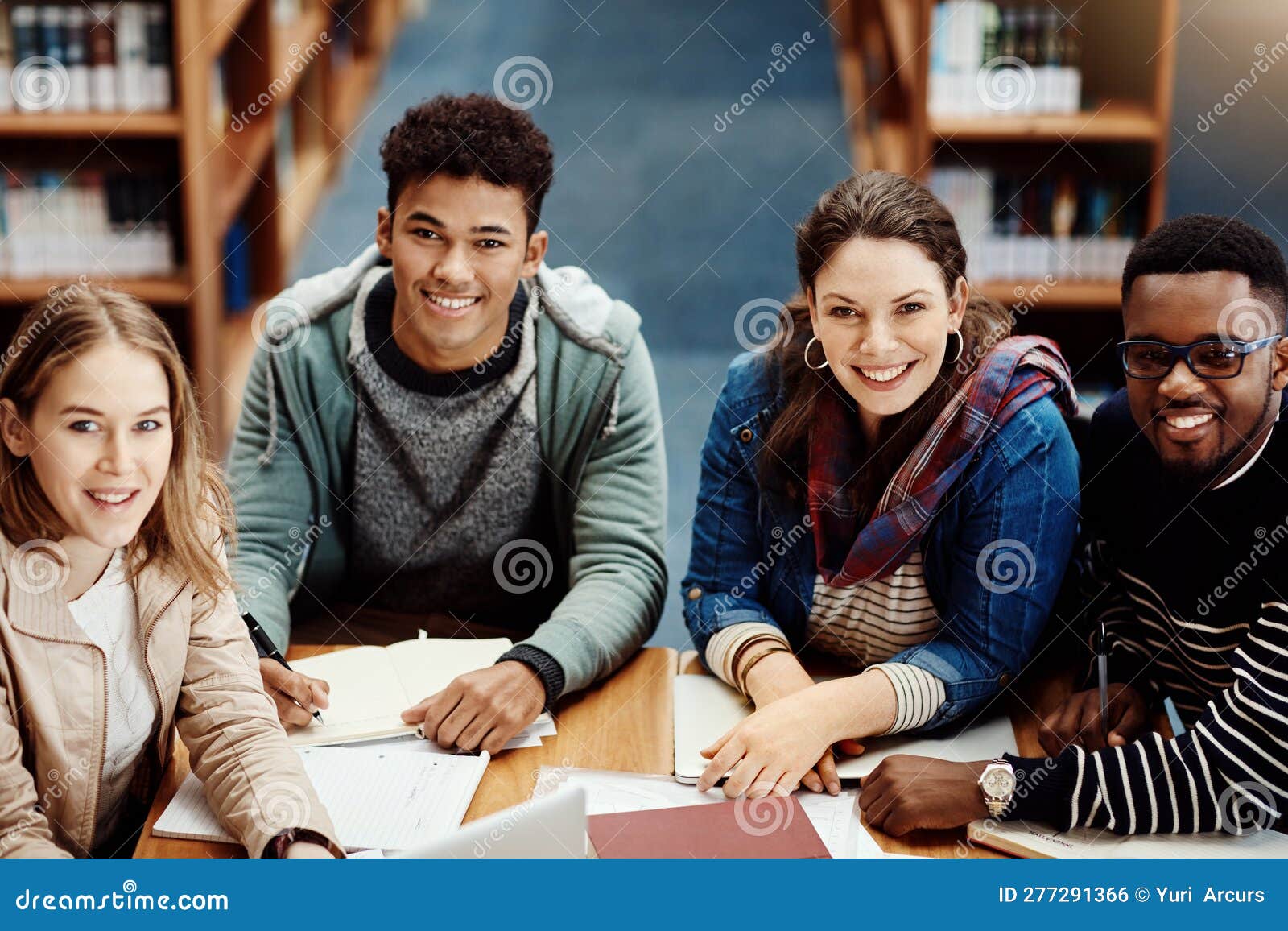 Study Group Was a Great Idea. Portrait of a Group of University ...