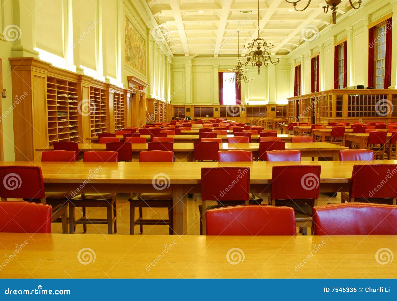 Study Hall of University Library Stock Photo - Image of musician, night ...