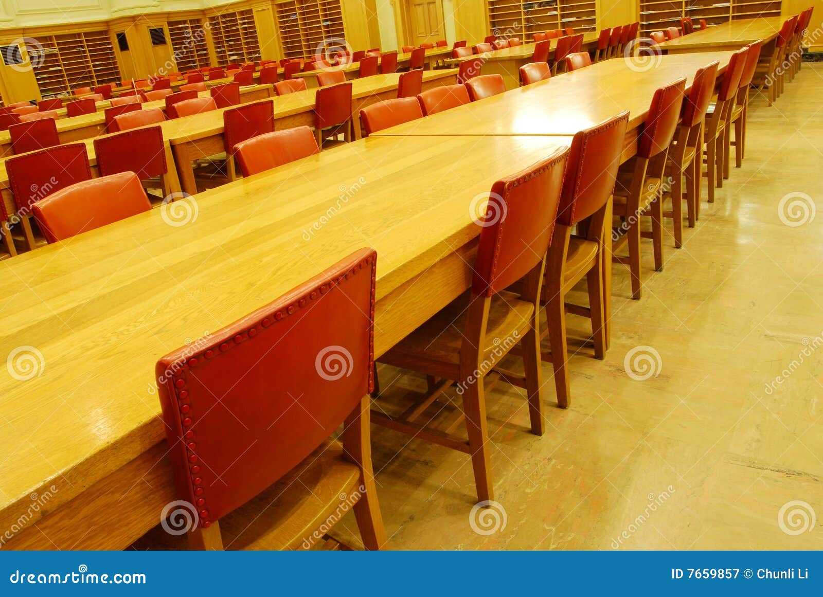 Study Hall of University Library Stock Image - Image of read, light ...