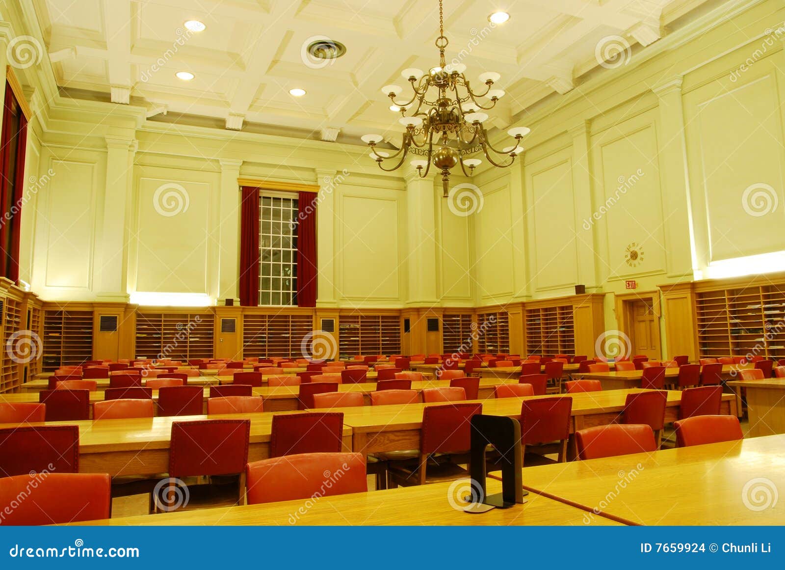 Study Hall of University Library Stock Photo - Image of human, lobby ...