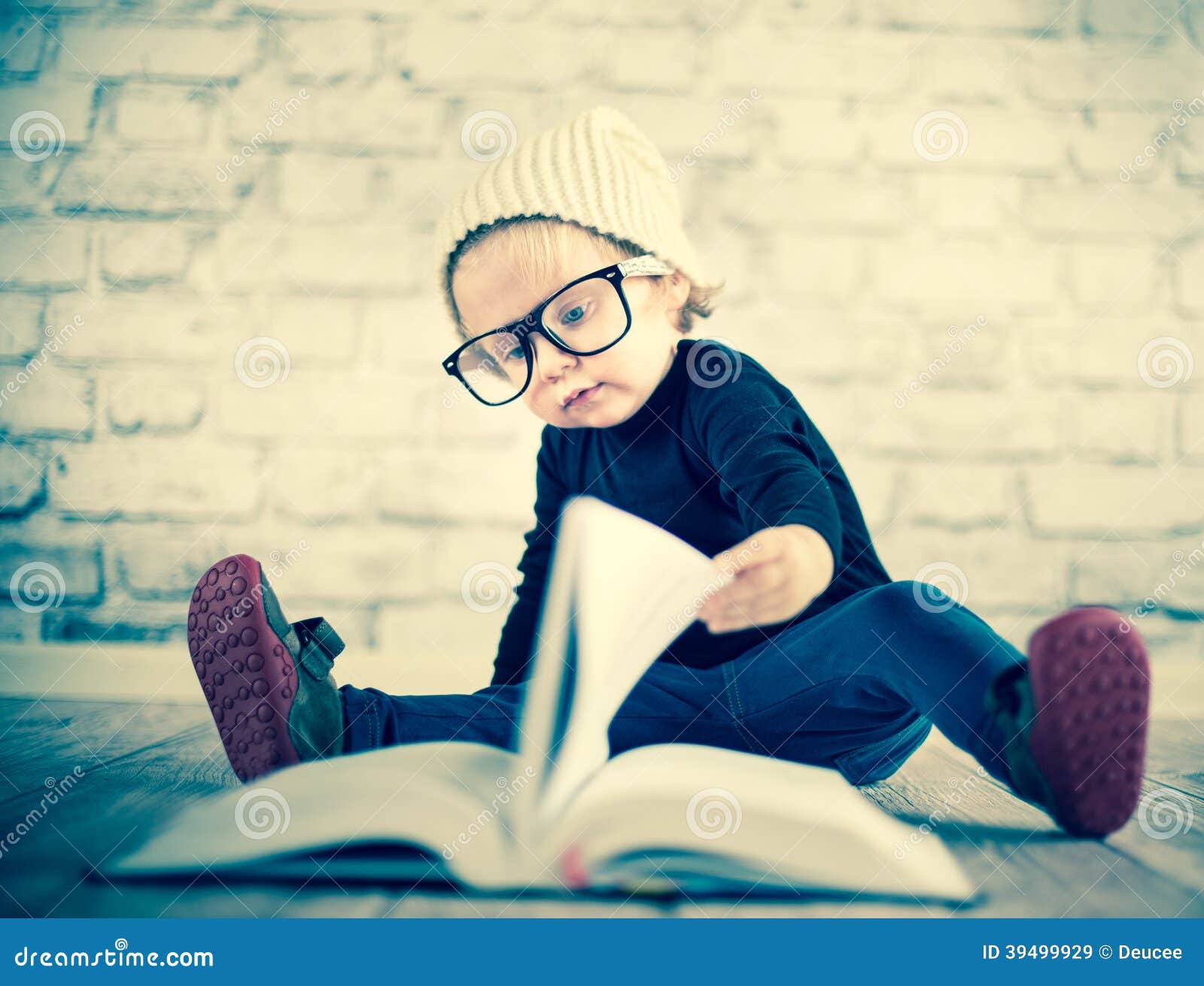 Study Hard with Nerd Glasses Stock Image - Image of hair, happiness ...