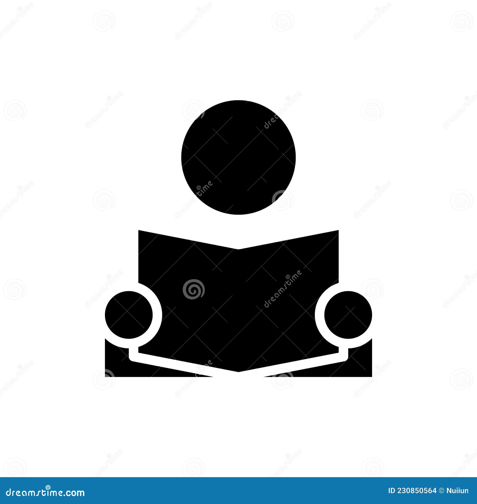 Study Icon, Learn Icon Vector Illustration Stock Vector - Illustration ...