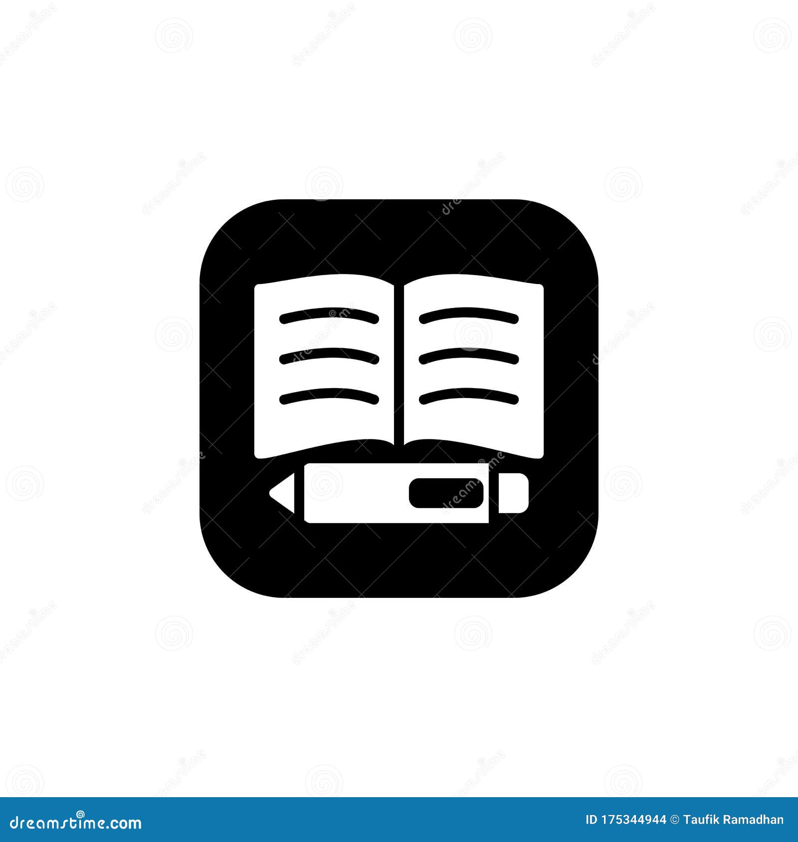 Study Icon. Online Learning Icon. Perfect for Application, Web, Logo ...