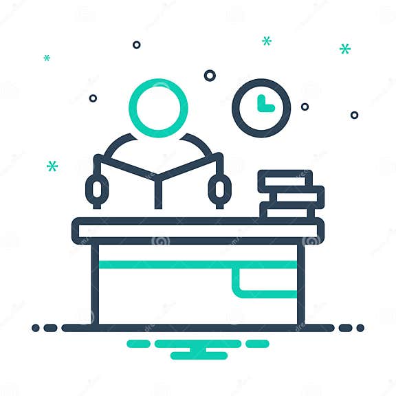 Mix Icon for Study, Perusal and Learn Stock Vector - Illustration of ...