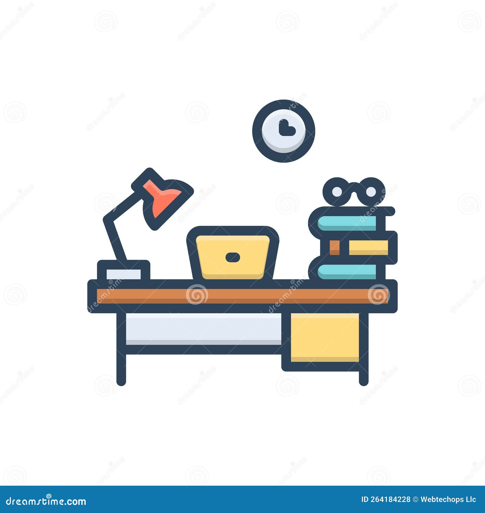 Color Illustration Icon for Study, Perusal and Education Stock Vector ...