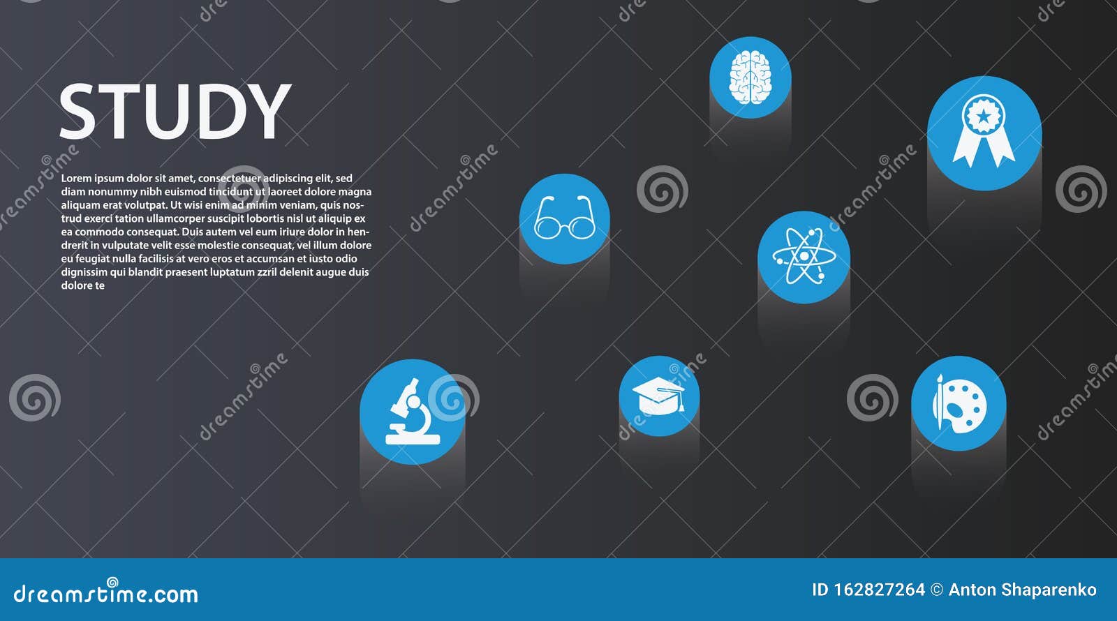 Study Infographics Vector Design. Timeline Concept Include Graduation ...