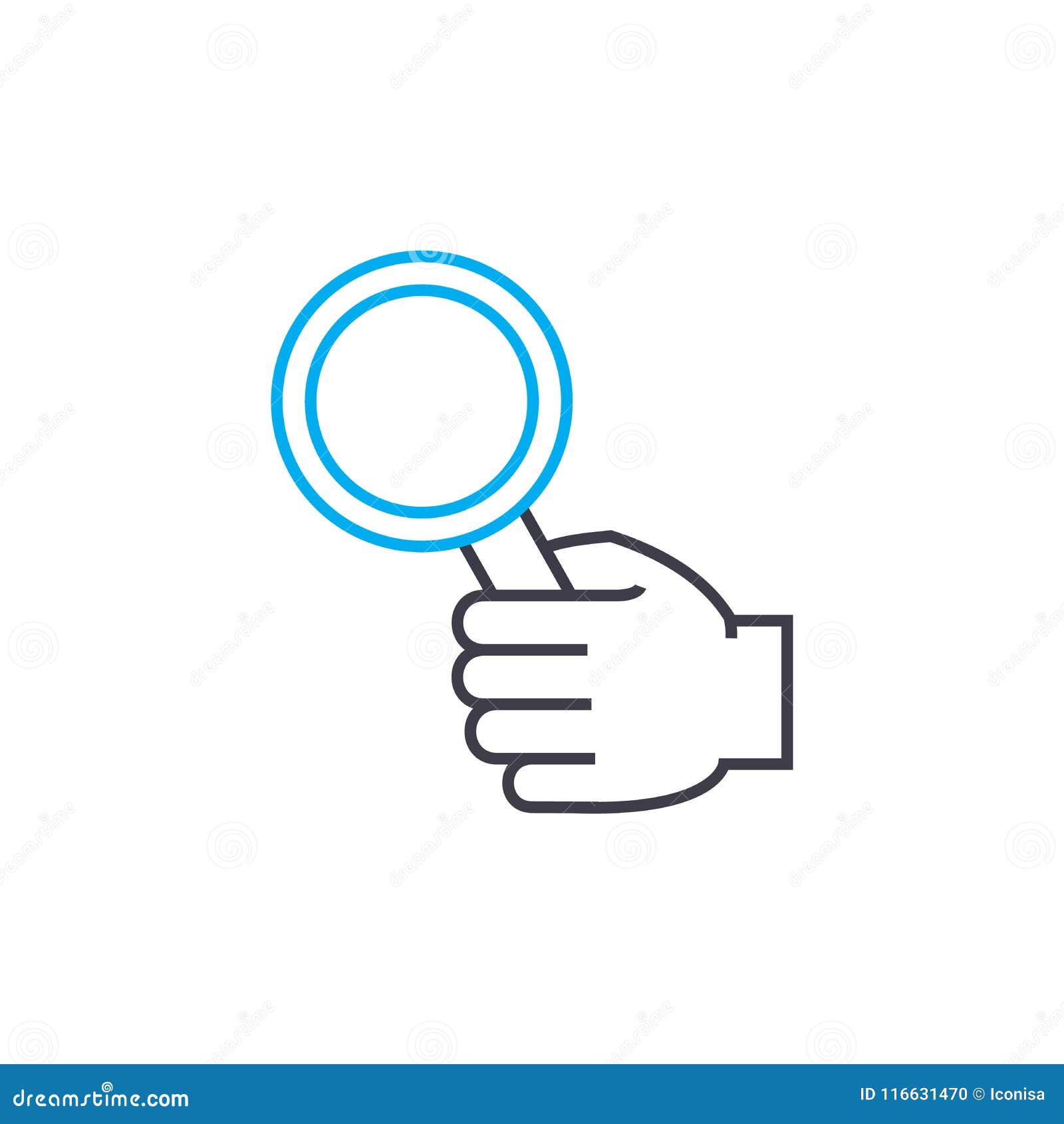 Study of the Issue Vector Thin Line Stroke Icon. Study of the Issue ...