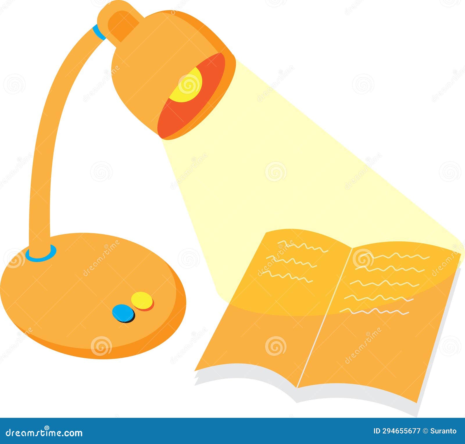 Study Lamp Vektor Icon Or Logo Cartoon Vector | CartoonDealer.com ...