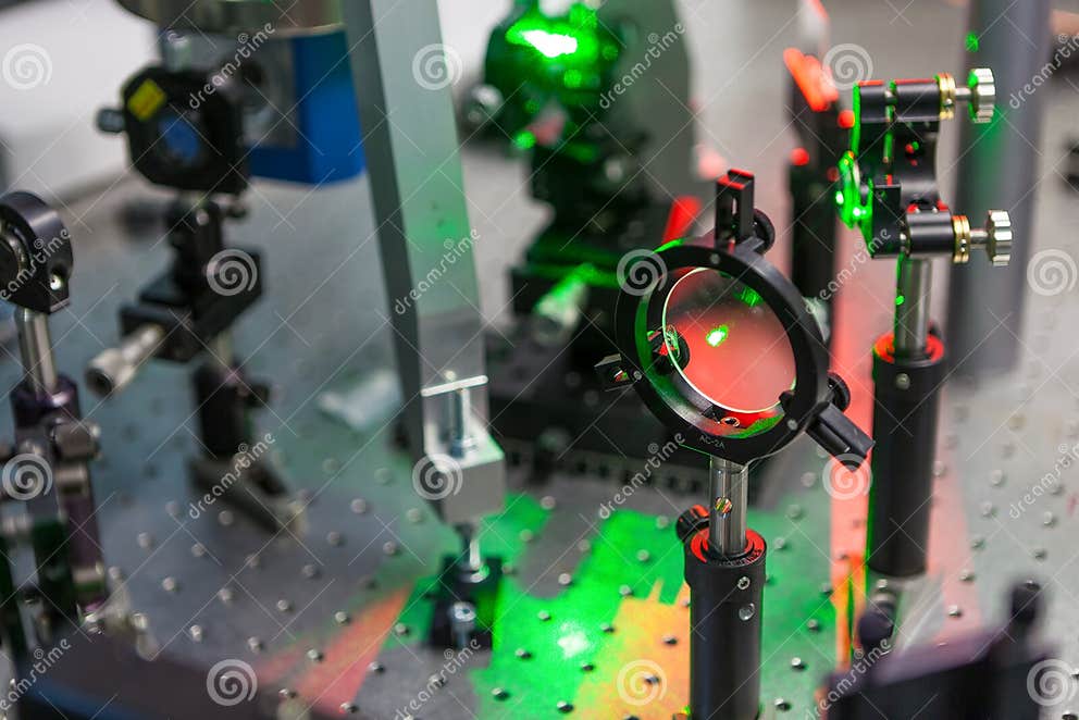 The Study of Lasers on the Test Bench Stock Photo - Image of smart ...