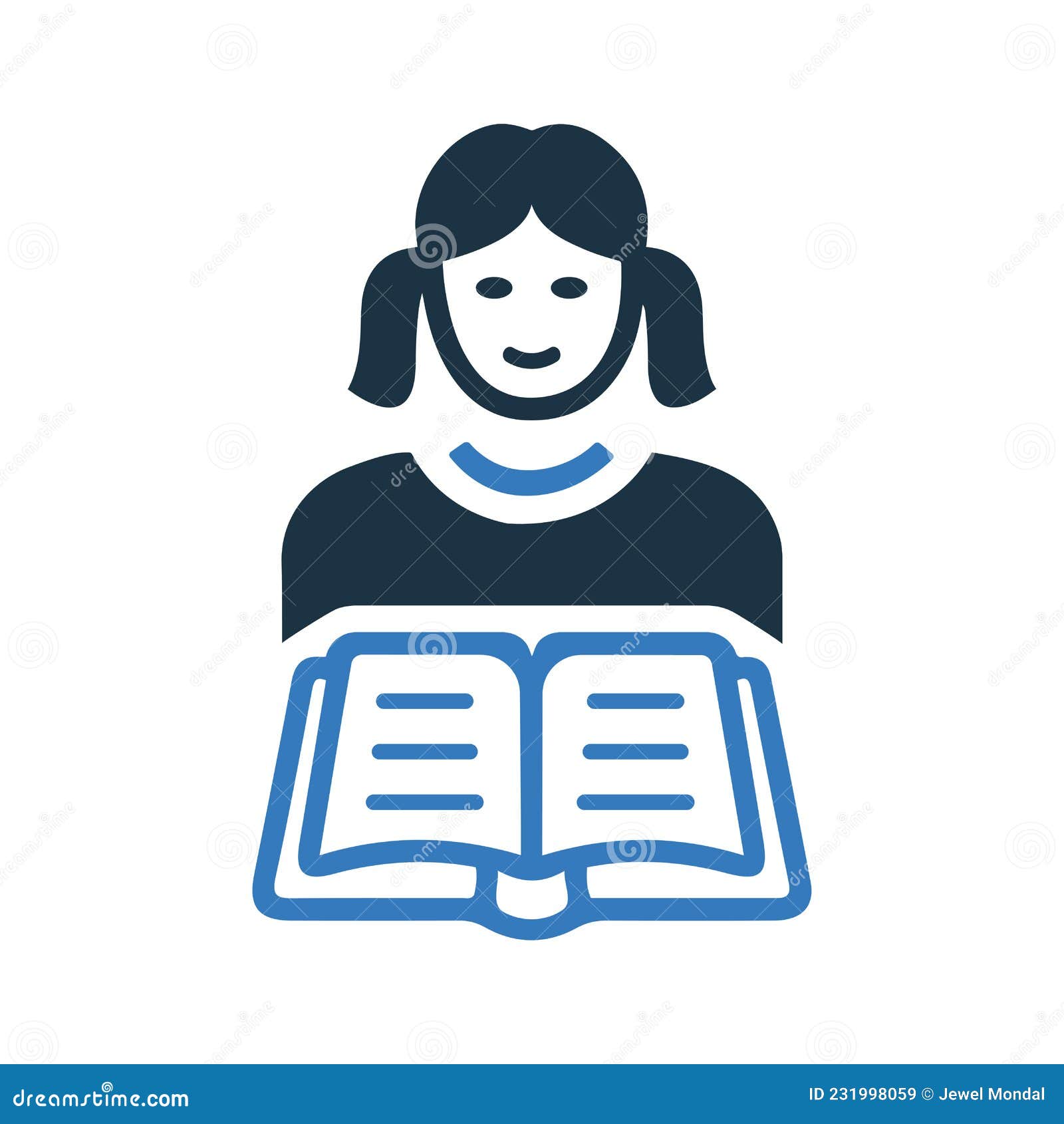 Study, Learning, Reading, Book Icon. Simple Vector Design Stock Vector ...