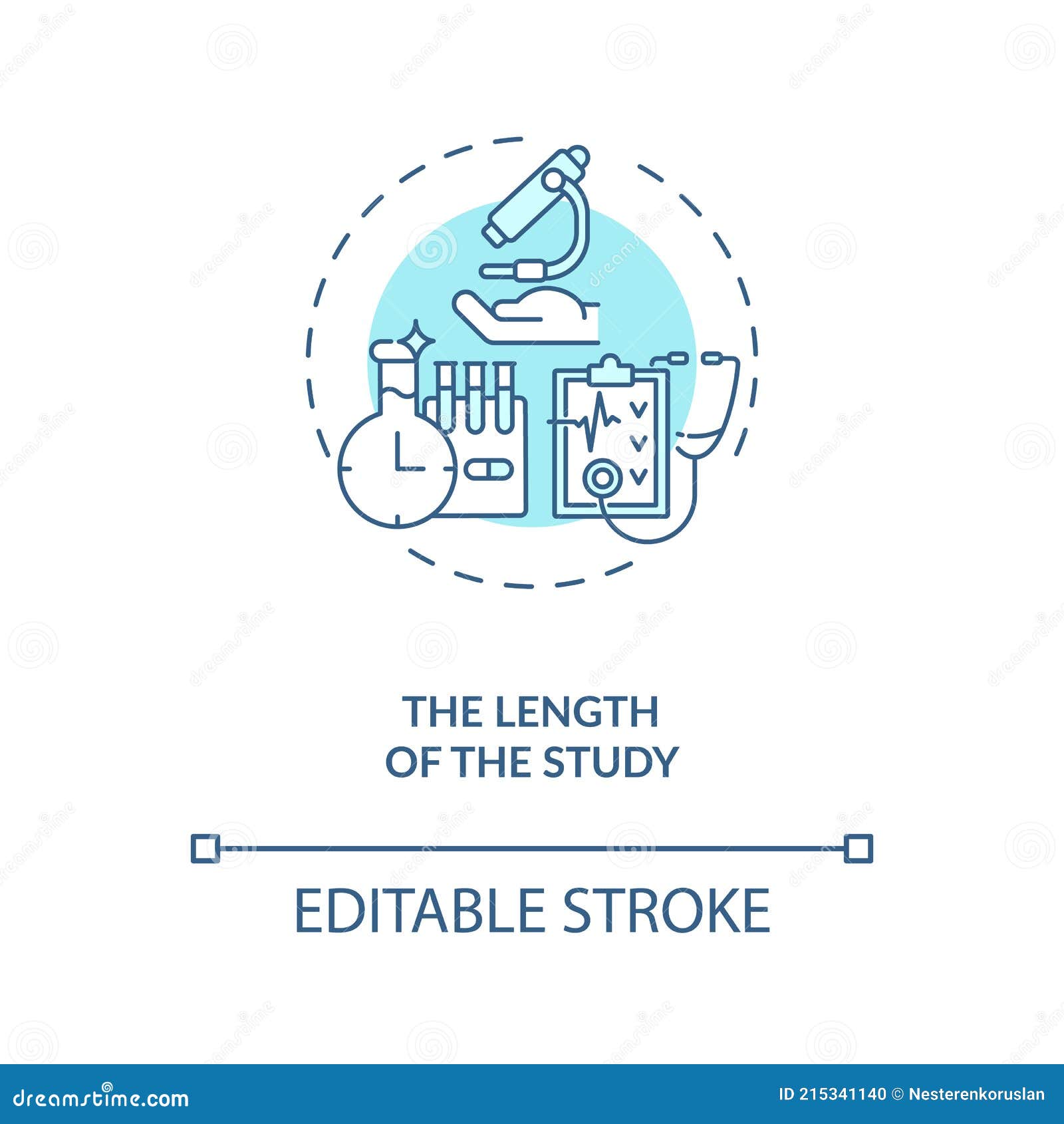 Length Concept Symbols. Dimension And Measuring Vector Outline I ...