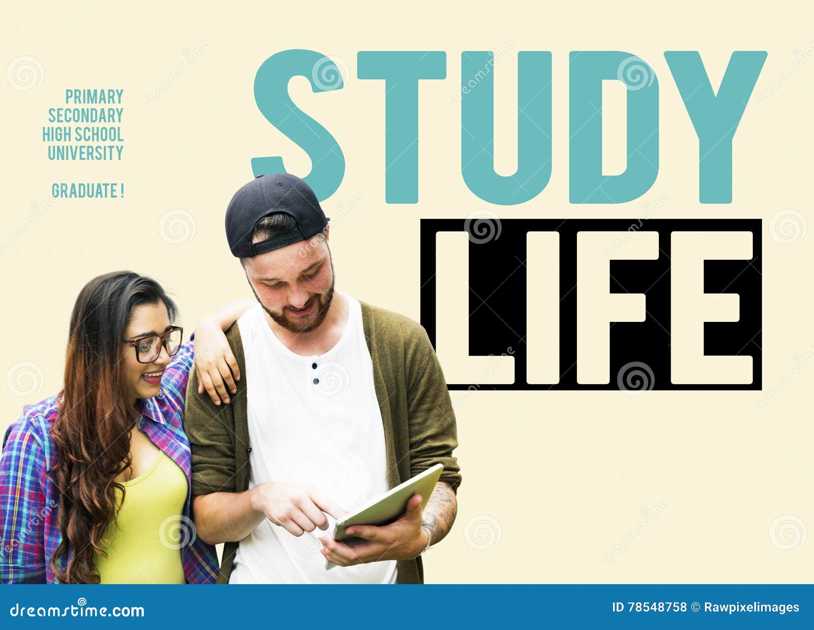 Study Life Education Friends Learning Graduate Concept Stock Photo ...