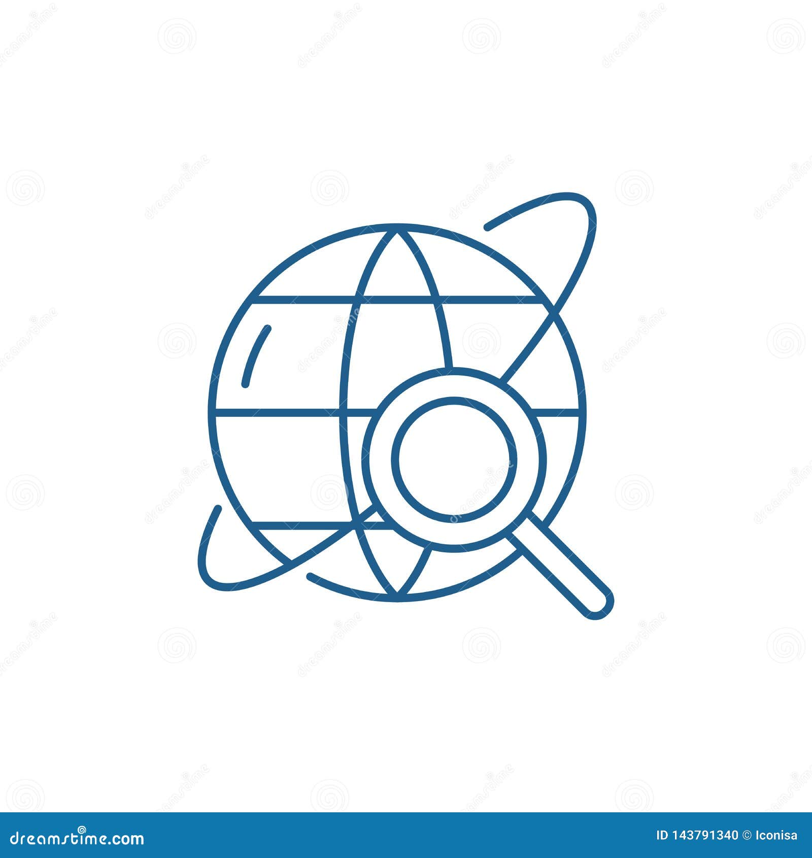 Study Line Icon Concept. Study Flat Vector Symbol, Sign, Outline ...