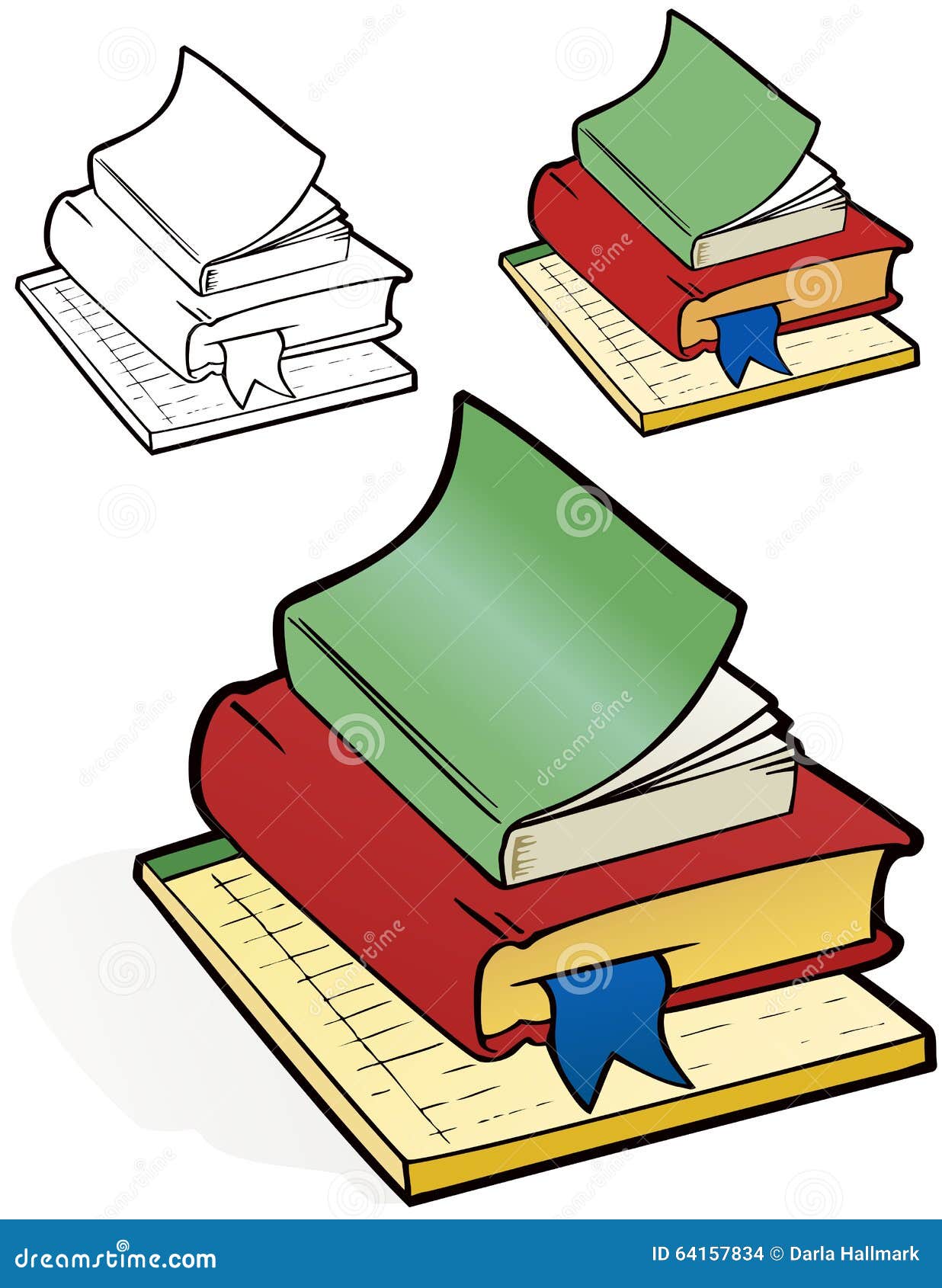 Study Materials stock vector. Illustration of reading - 64157834
