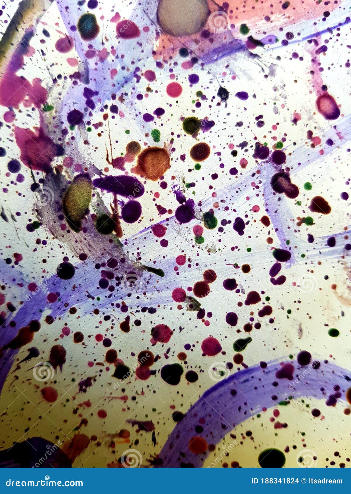 Study of Splatter Technique in Water Color Stock Photo - Image of water ...