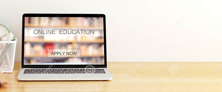 Study Online Class, Man Hand Typing on Laptop Computer while Learning ...