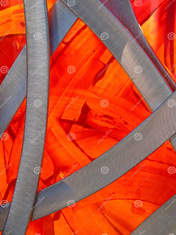 Study in Orange and Metal stock image. Image of abstract - 4236601