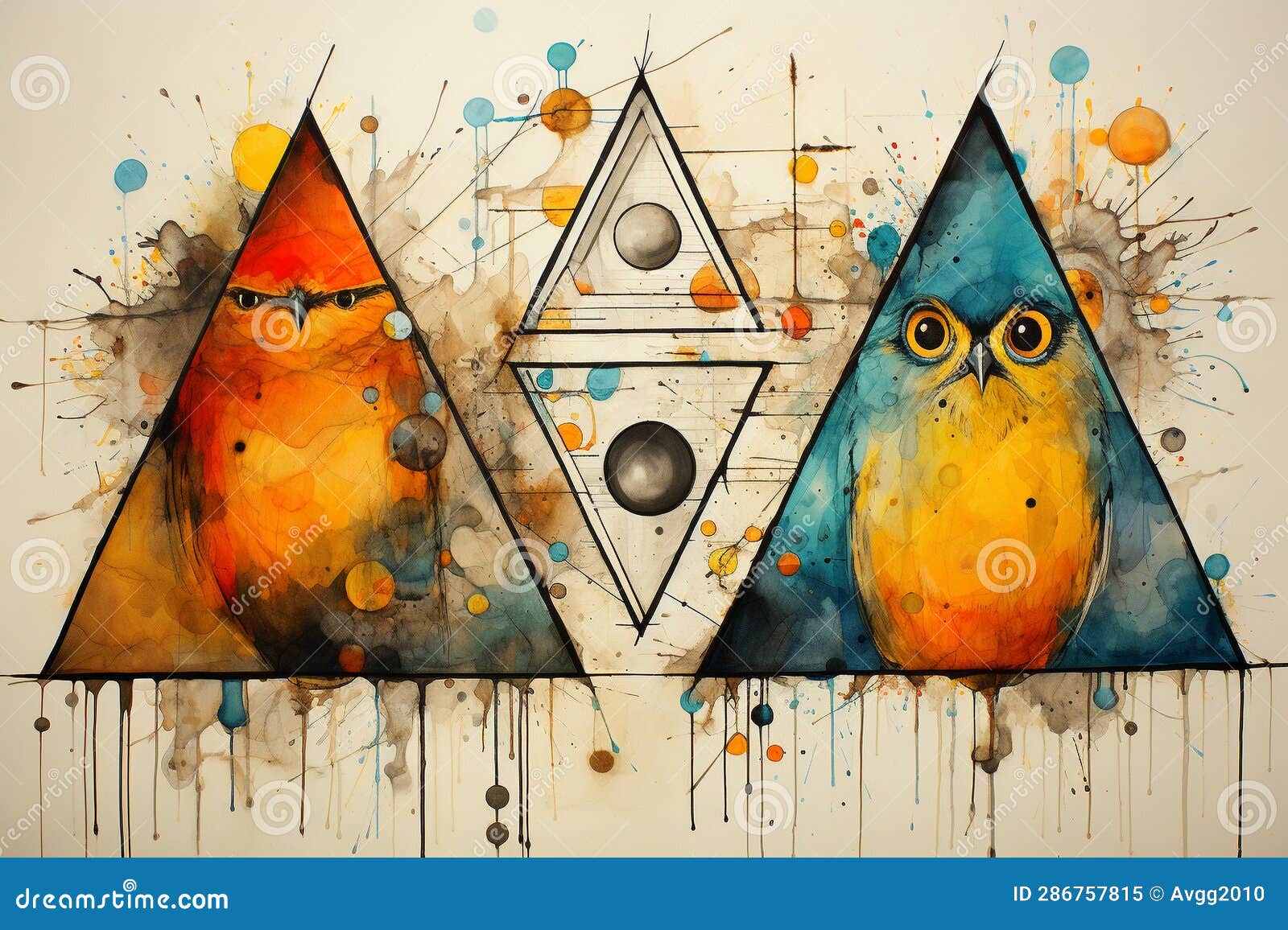 Principles of Design and Composition in Geometry Stock Illustration ...