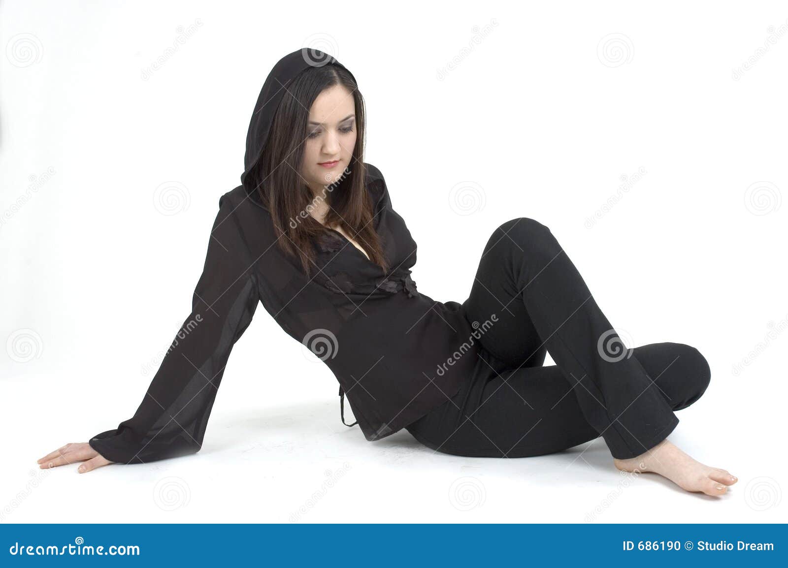 Study pose stock photo. Image of activity, caucasian, hood - 686190