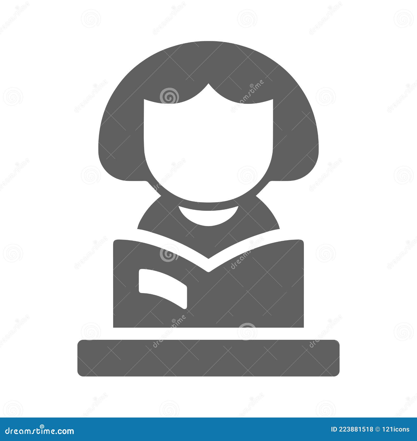 Study, Reading, Book Icon. Gray Vector Graphics Stock Vector ...