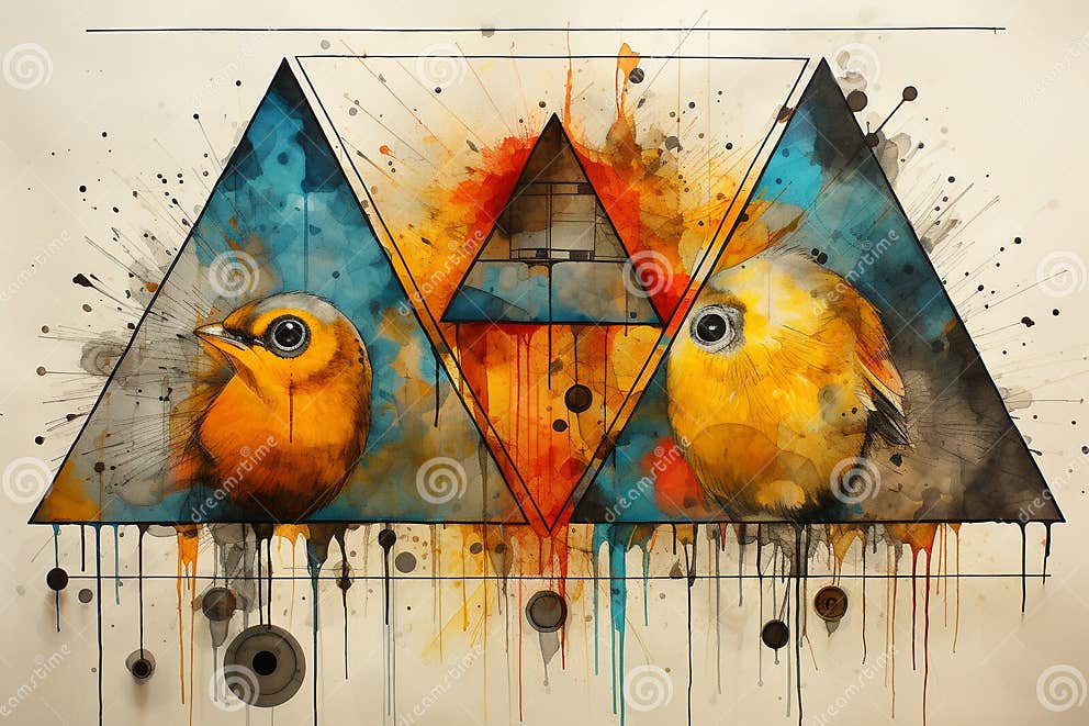 Calligraphy and Its Application in Interior Design Stock Illustration ...