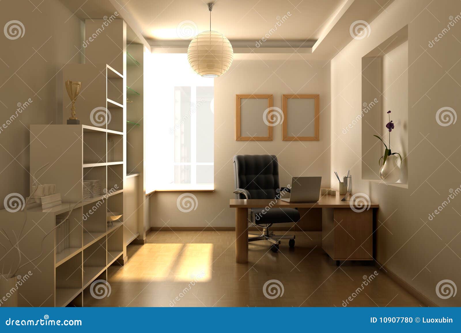 Study room stock illustration. Illustration of study - 10907780