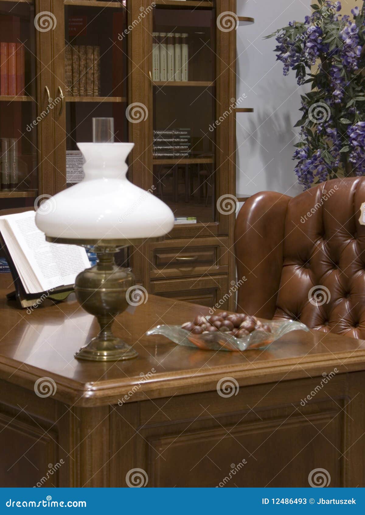 Study room stock image. Image of bookcase, library, desk - 12486493