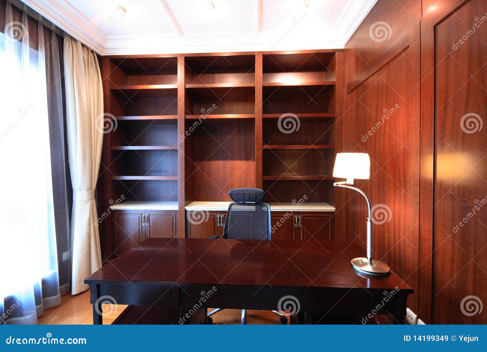 Study room stock image. Image of leasing, desk, luxury - 14199349