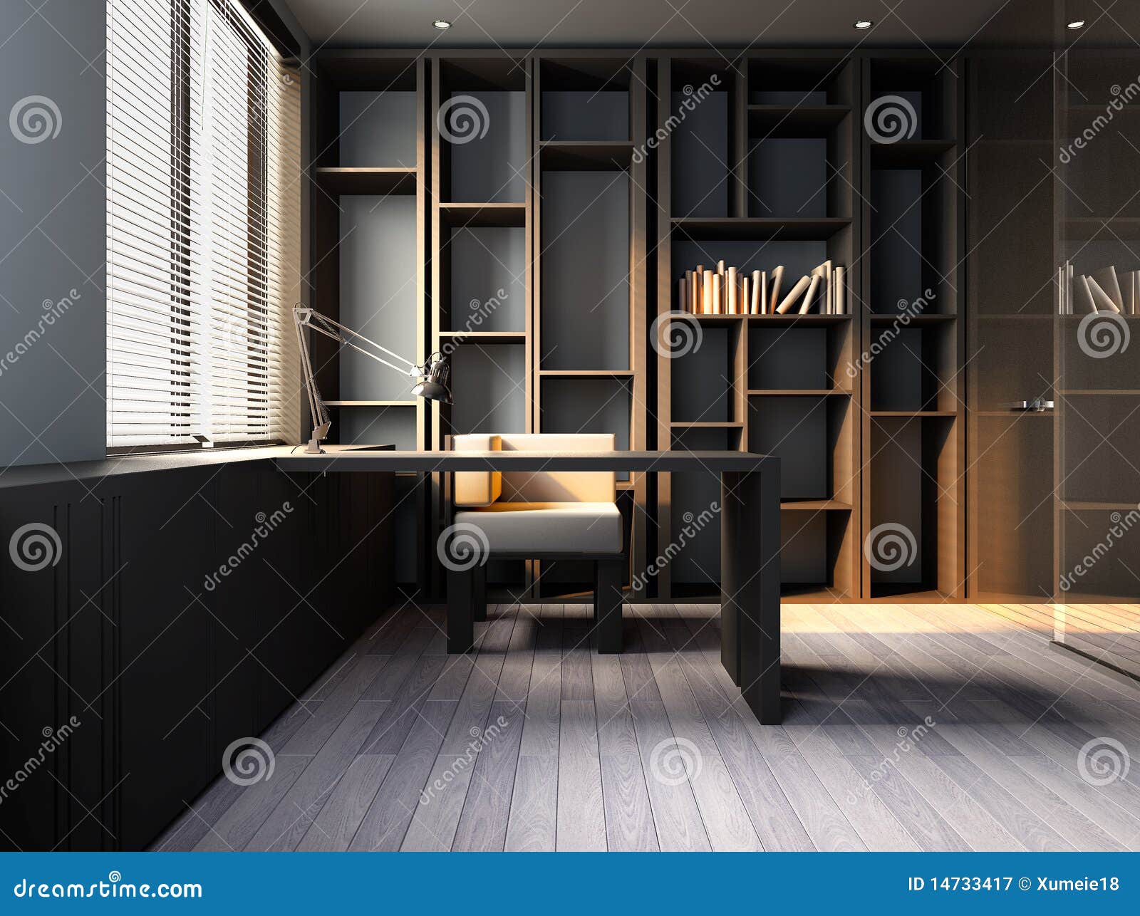 Study room stock illustration. Illustration of design - 14733417