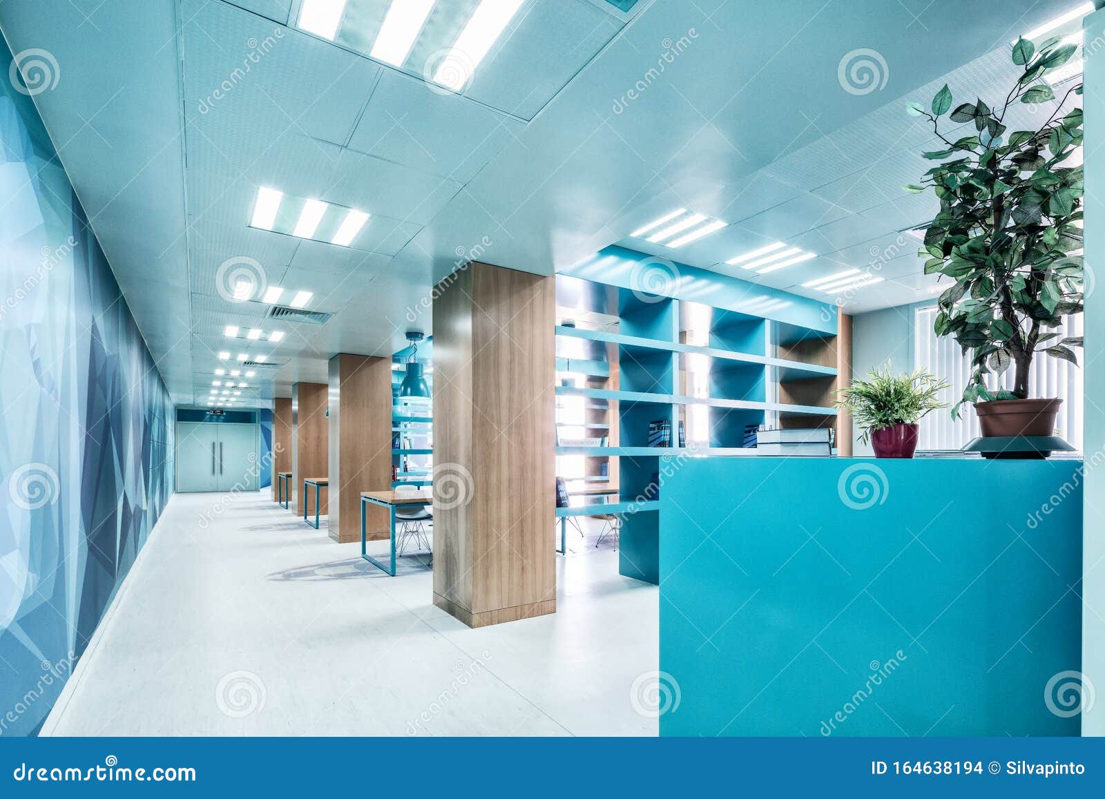 Study Room, Clean Architectural Photography Stock Photo - Image of ...