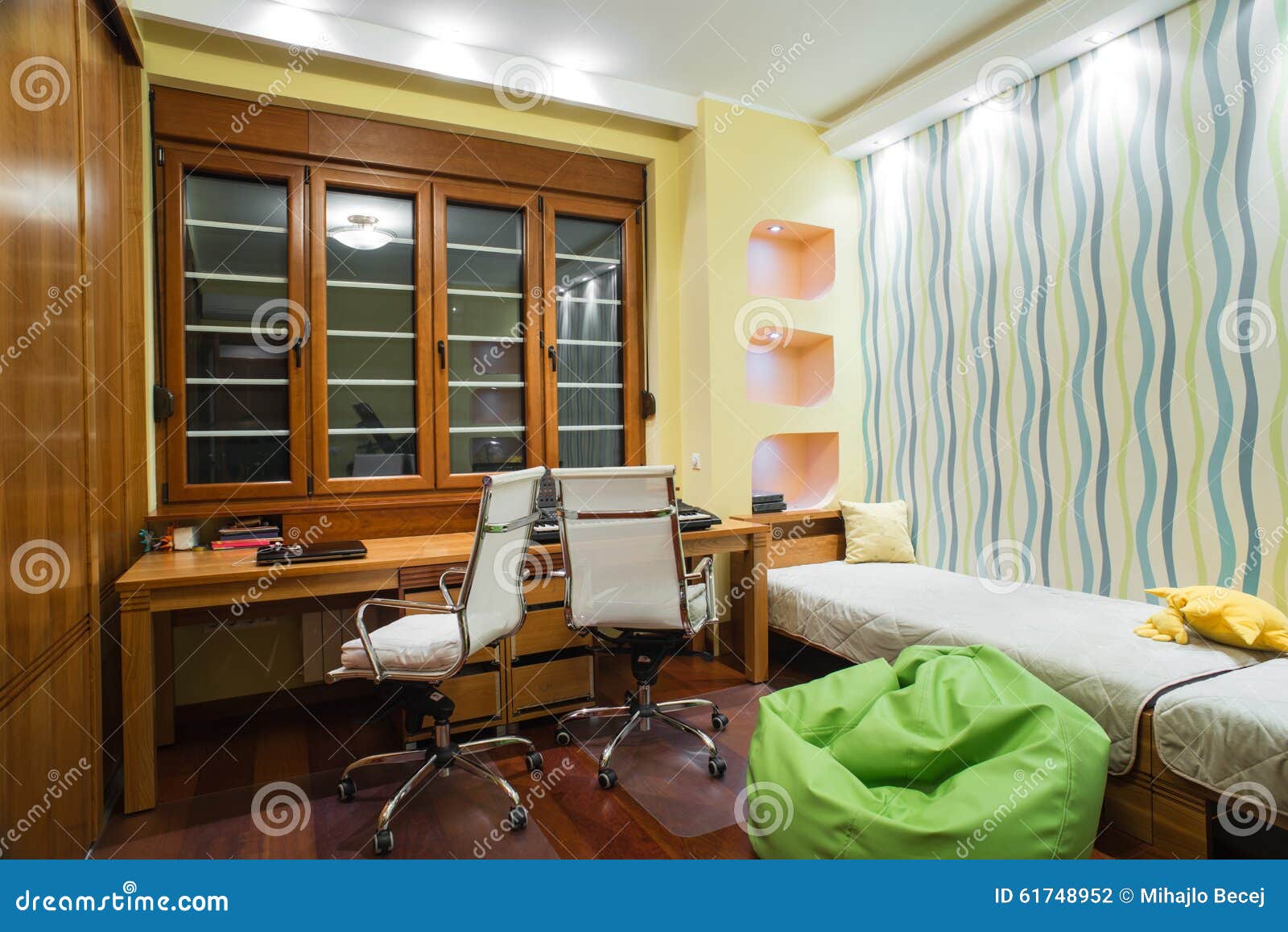 Study room interior stock photo. Image of bright, study - 61748952