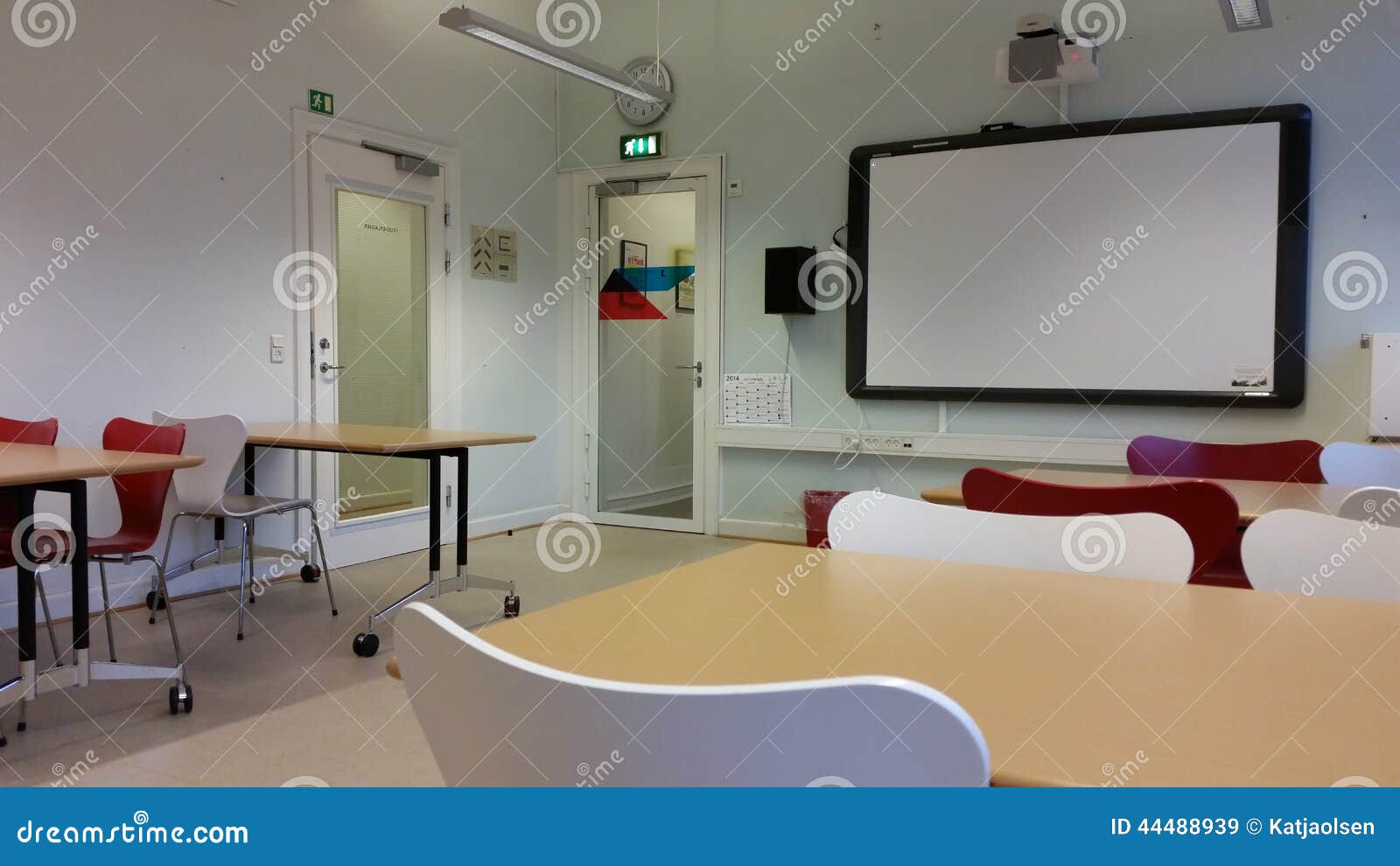 Study Room - Light and Modern Stock Image - Image of individual, group ...