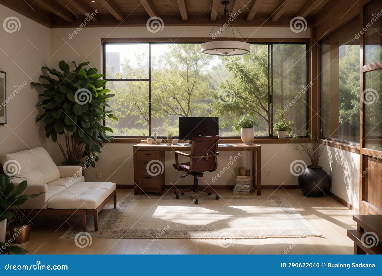 Showcasing Interior Design in Style Tranquil Tranquility Stock ...