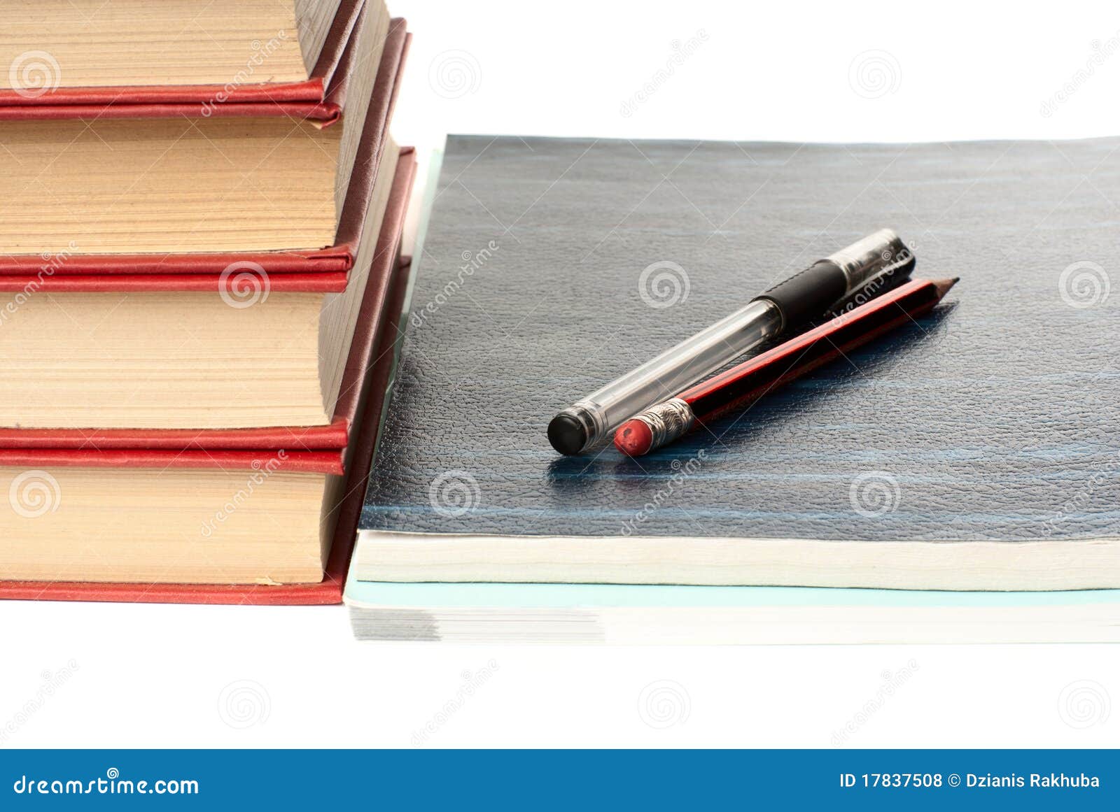 Study set. stock photo. Image of note, textbooks, schoolwork - 17837508