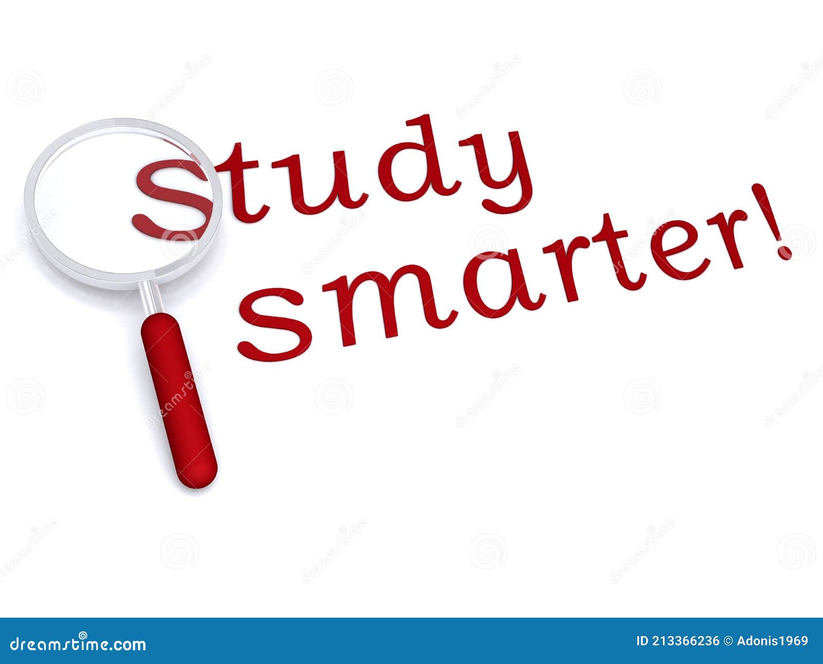 Study Smarter with Magnifying Glass Stock Illustration - Illustration ...
