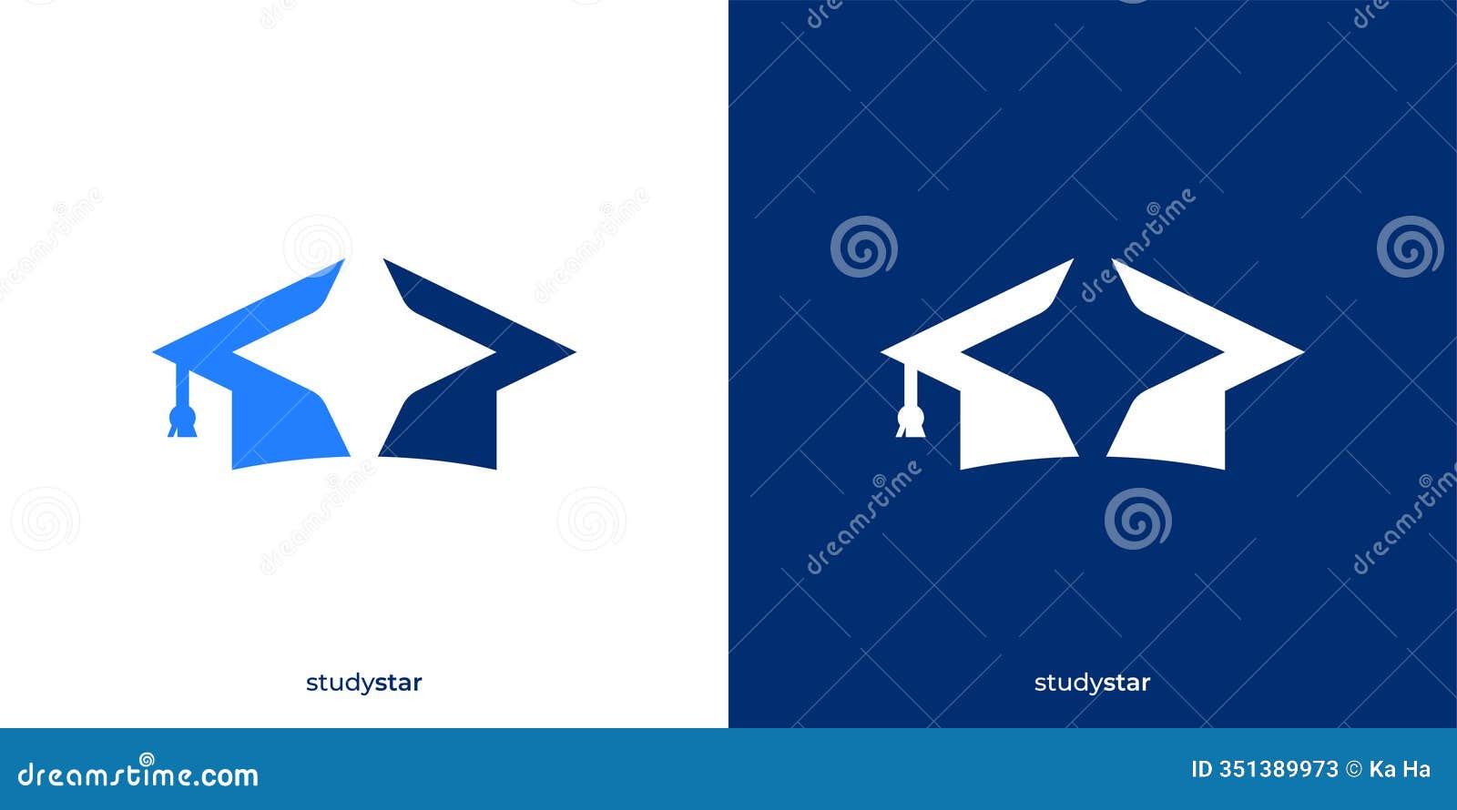 Abstract Study Star Logo Design Template. Stock Illustration ...