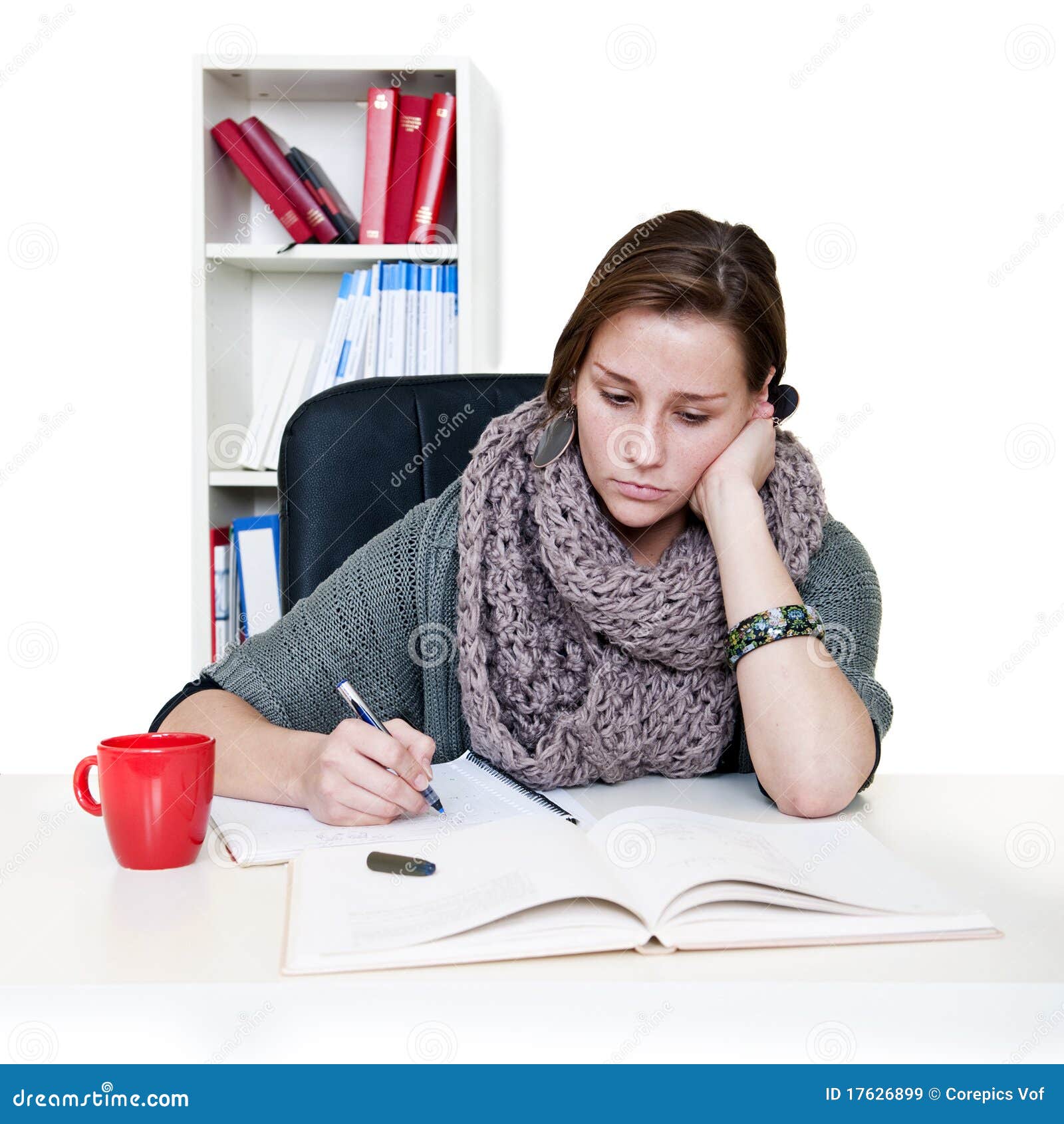 Study stare stock image. Image of studying, young, difficult - 17626899