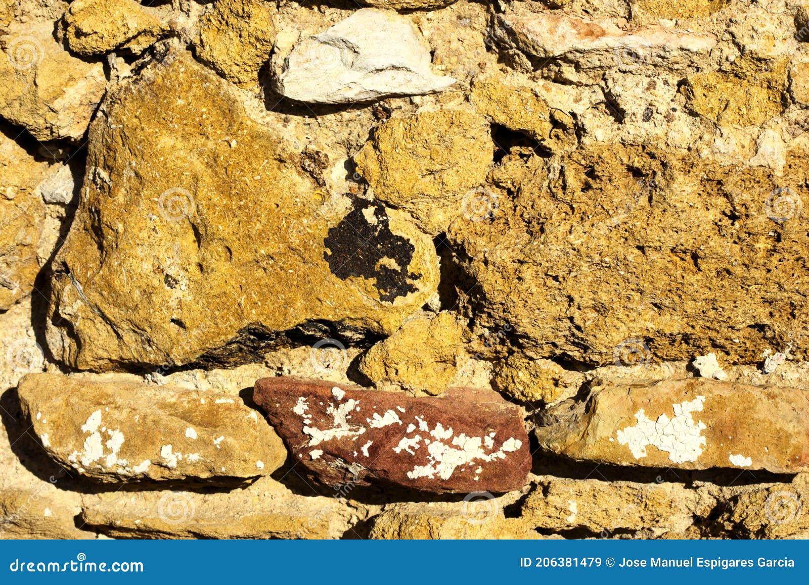 Study of Stone Textures on a Roman Wall 6 Stock Image - Image of ...