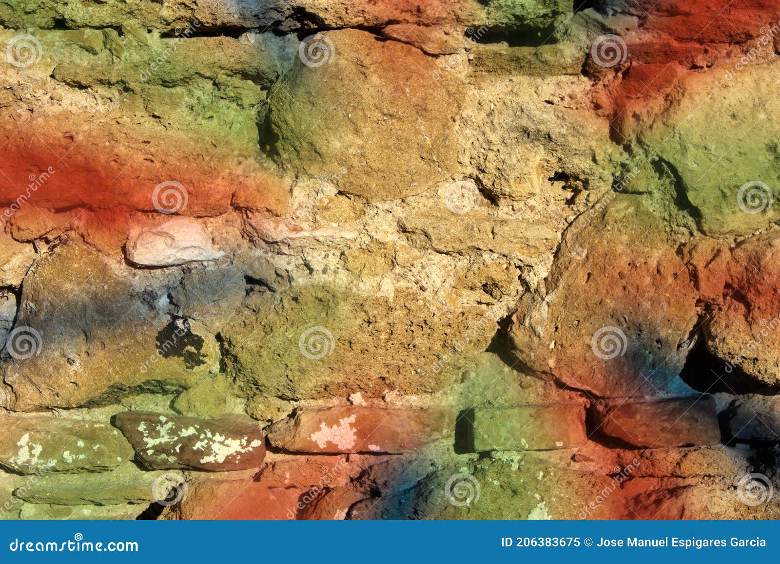 Study of Stone Textures on a Roman Wall 10 Stock Image - Image of ...