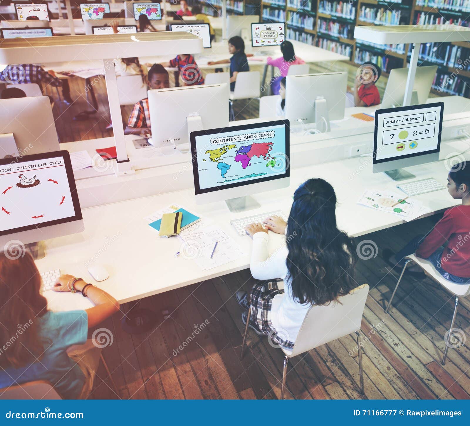 Study Studying Learn Learning Classroom Internet Concept Stock Image ...