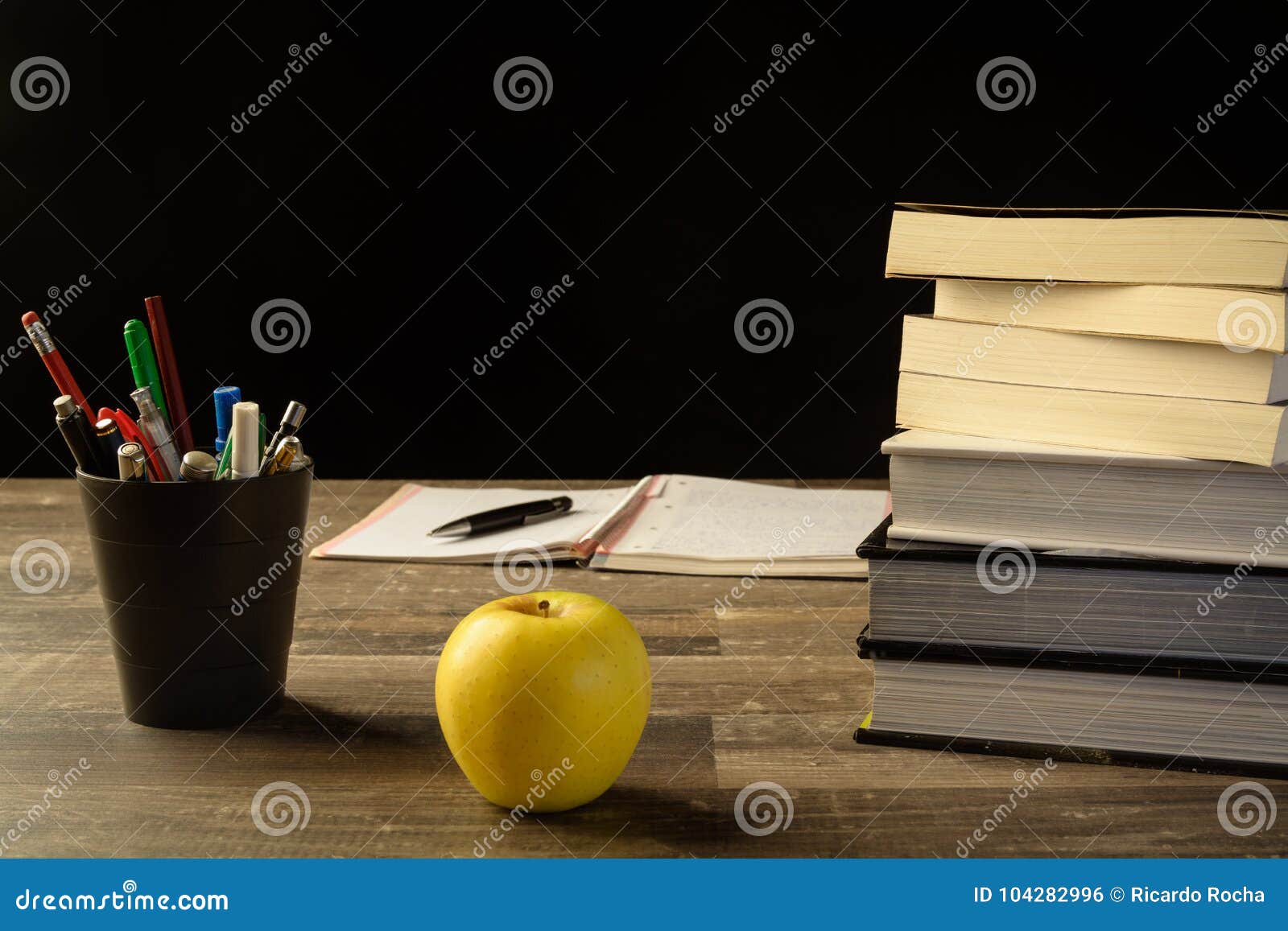Study table desk stock photo. Image of book, university - 104282996