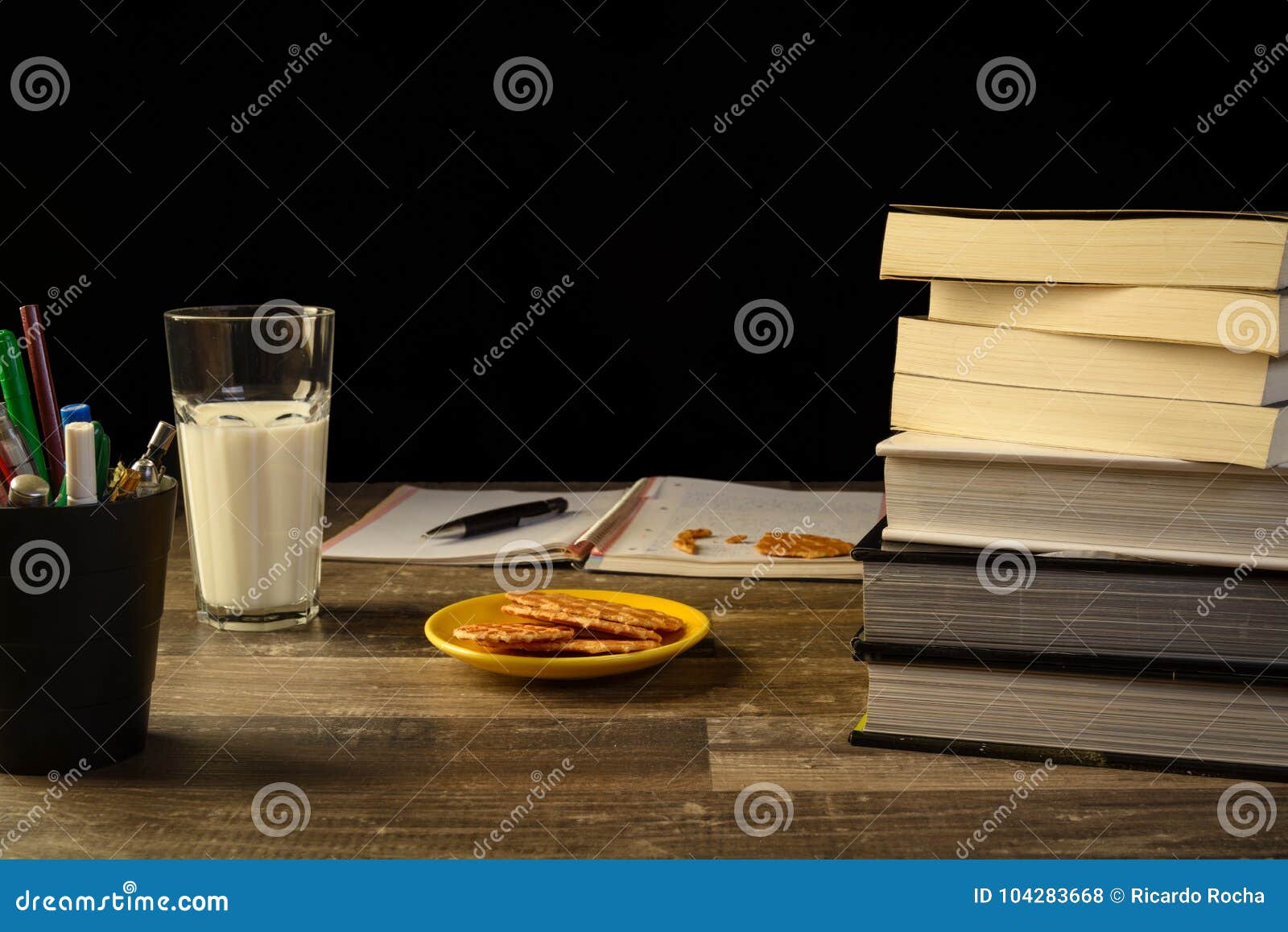 Study table desk stock photo. Image of stack, study - 104283668
