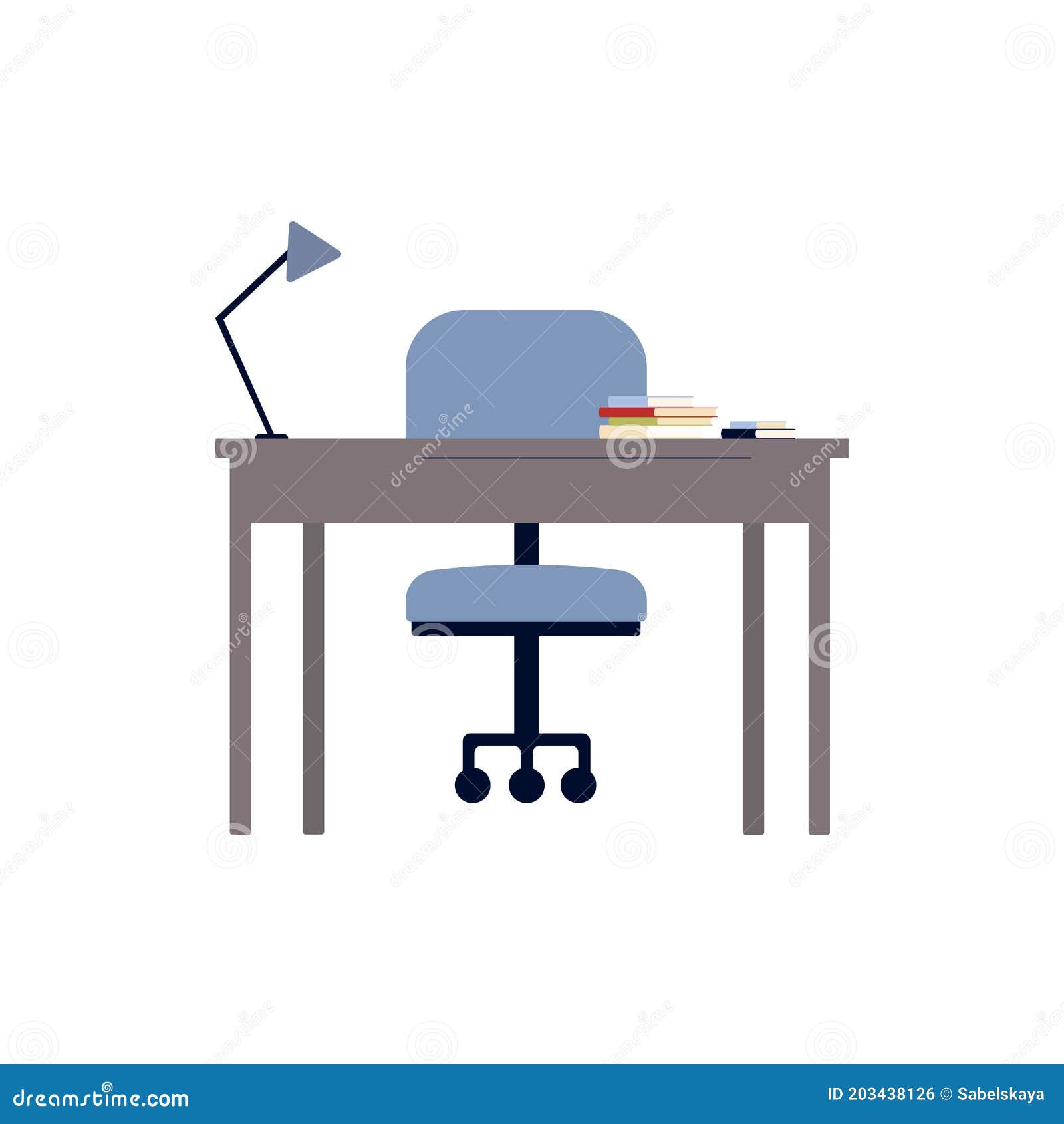 Study Table Clip Art