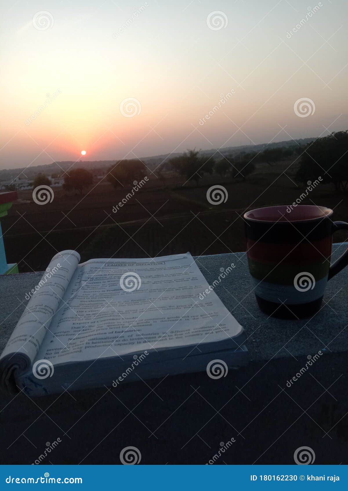 Study with tea. stock photo. Image of view, study, nature - 180162230