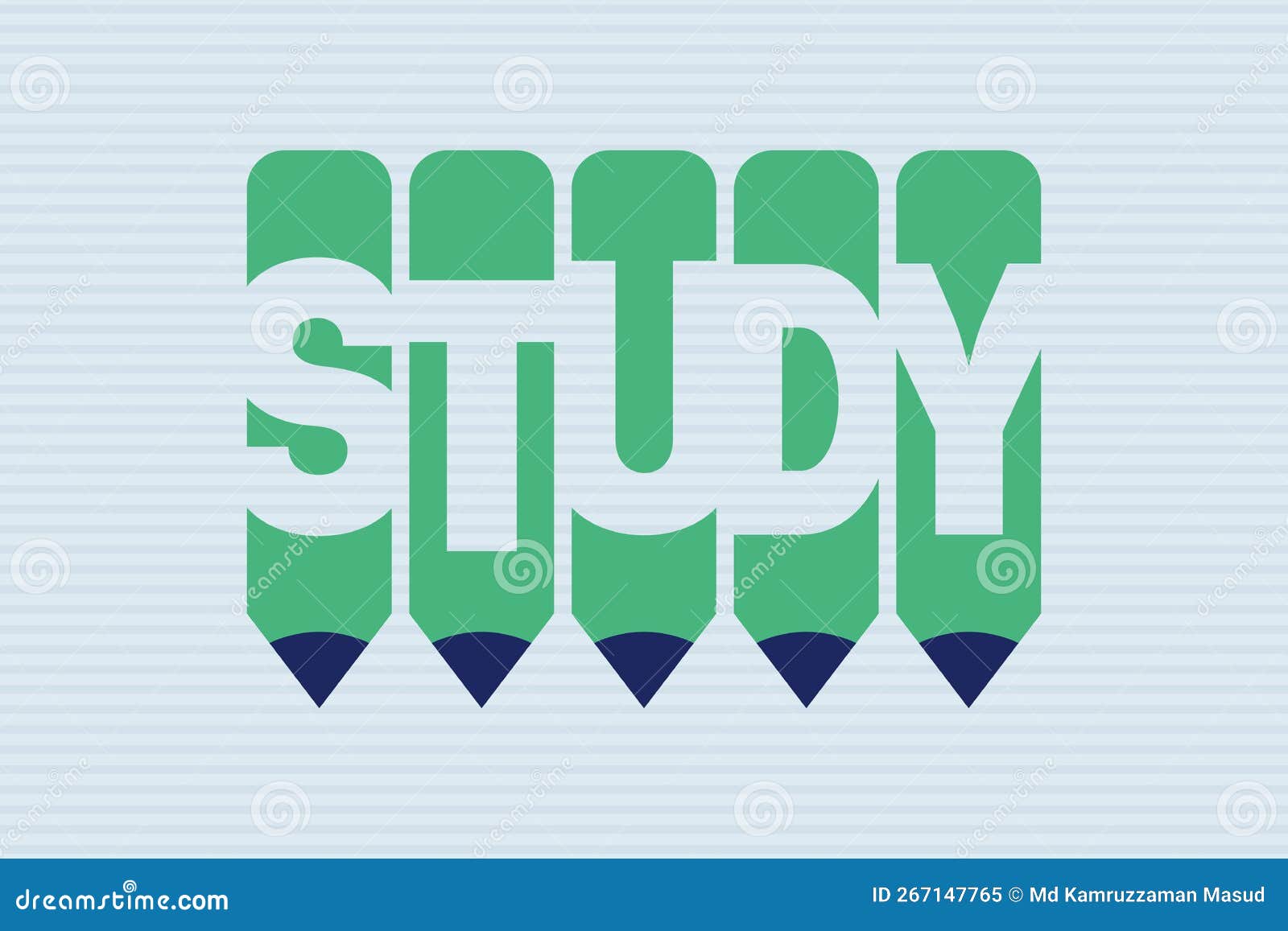 Study Text with Pen Symbol Creative Ideas Design. Study Typography ...