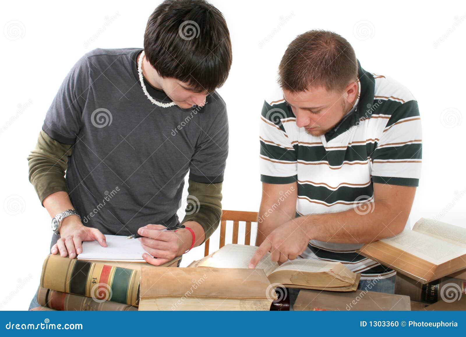Study Time stock photo. Image of education, friends, males - 1303360