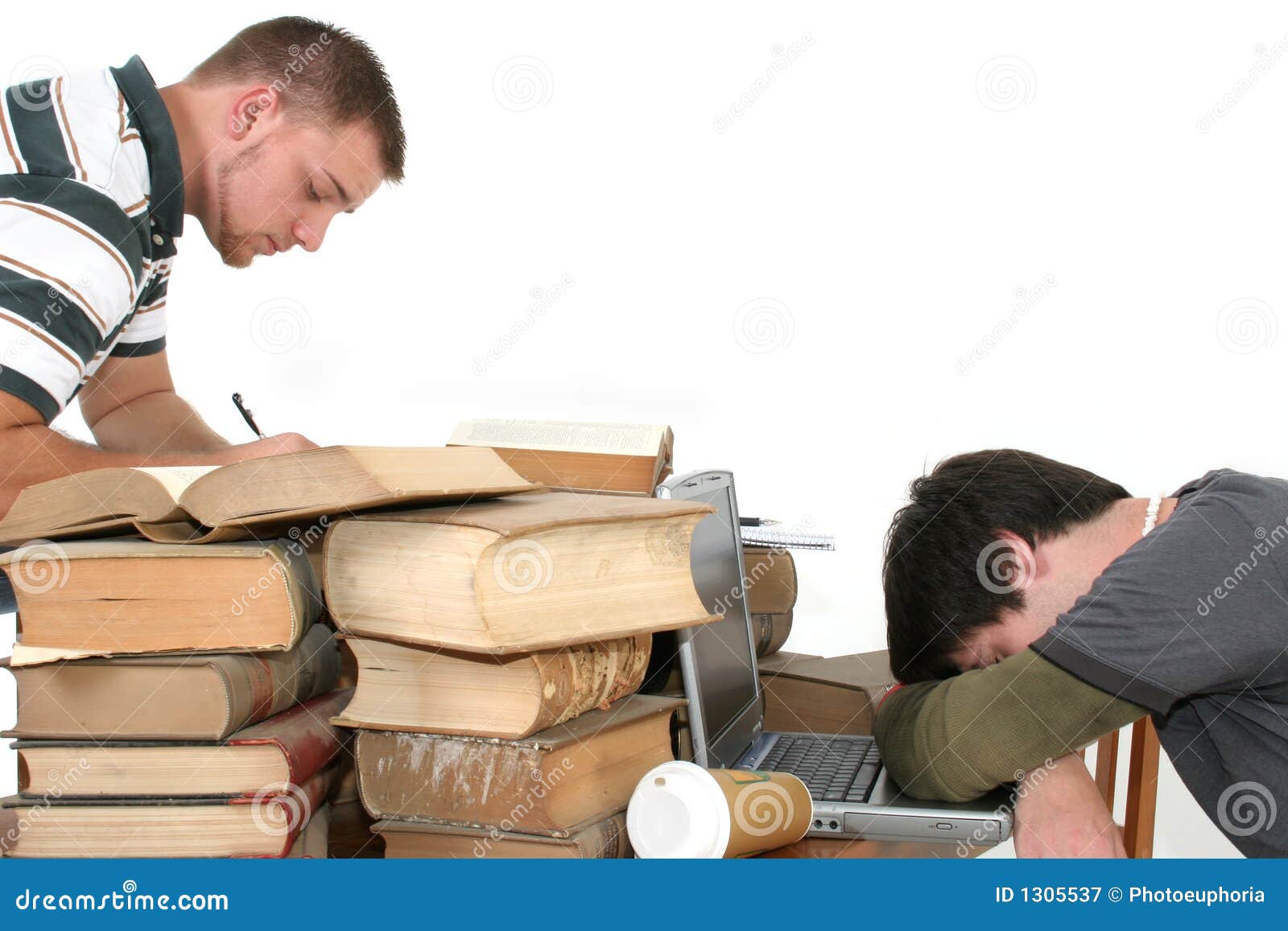 Study Time stock image. Image of casual, asleep, table - 1305537