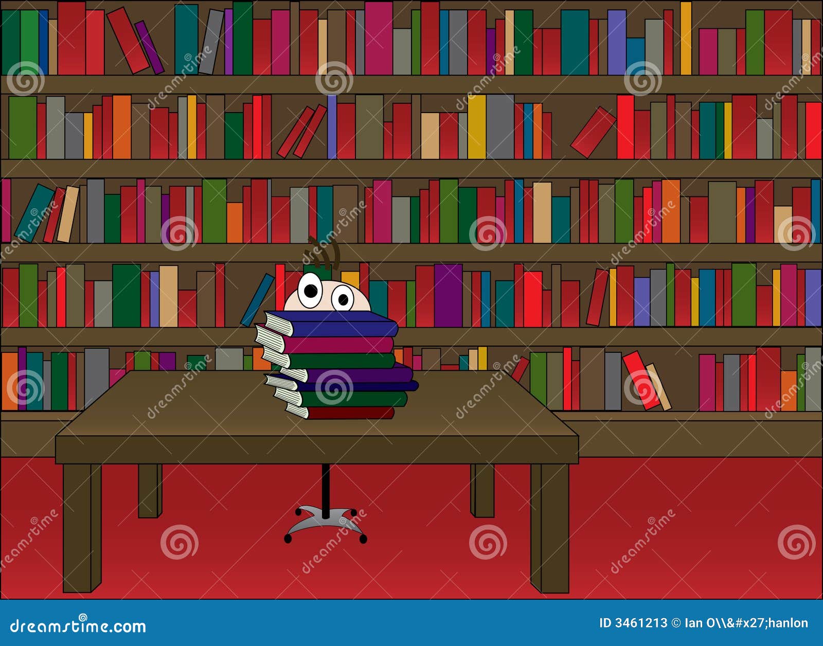 Study time stock vector. Illustration of cartoon, idea - 3461213